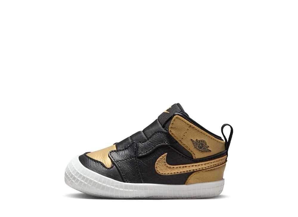 Nike Crib Bootie Air Jordan 1 Retro High OG "Black and Gold" AT3745-071 ...