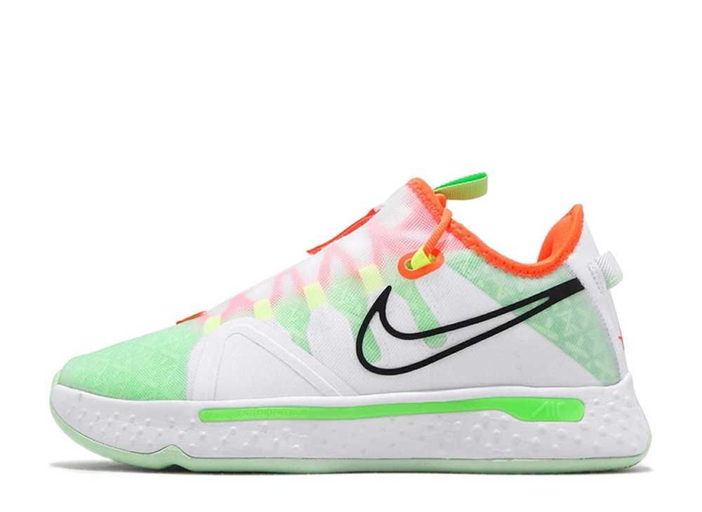 Nike PG 4 "White/Black/Barely Volt/Total Orange" CD5086-100 | SNKRDUNK