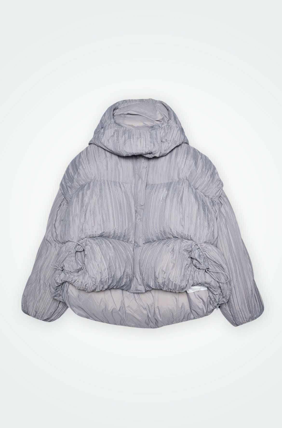 IZZY DU MEDA Pleated puffer "GRAY" | SNKRDUNK