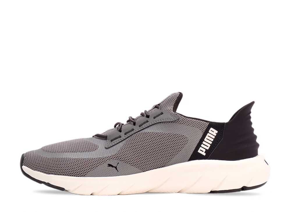 Puma Softride Flex Lace Ease in Wide "Flat Medium Gray/Flat Dark Gray ...
