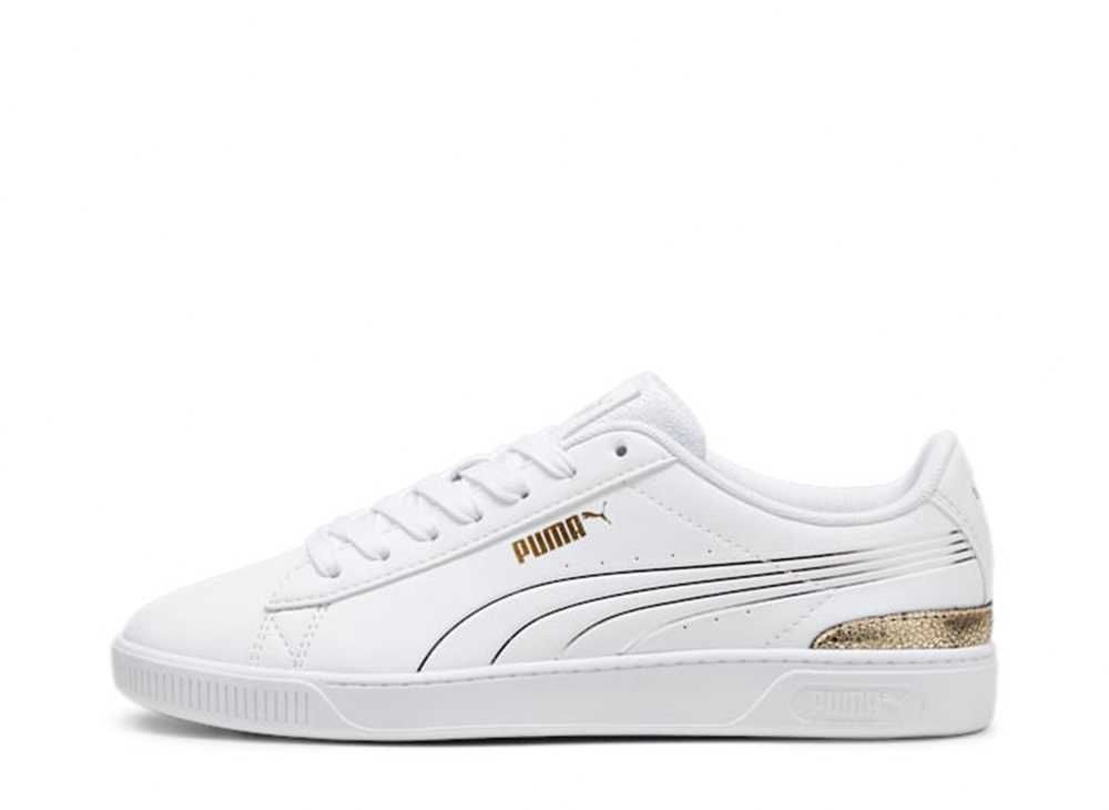Puma Women's Vicky V3 Metallic Shine "Puma White/Puma Gold/Puma Silver ...