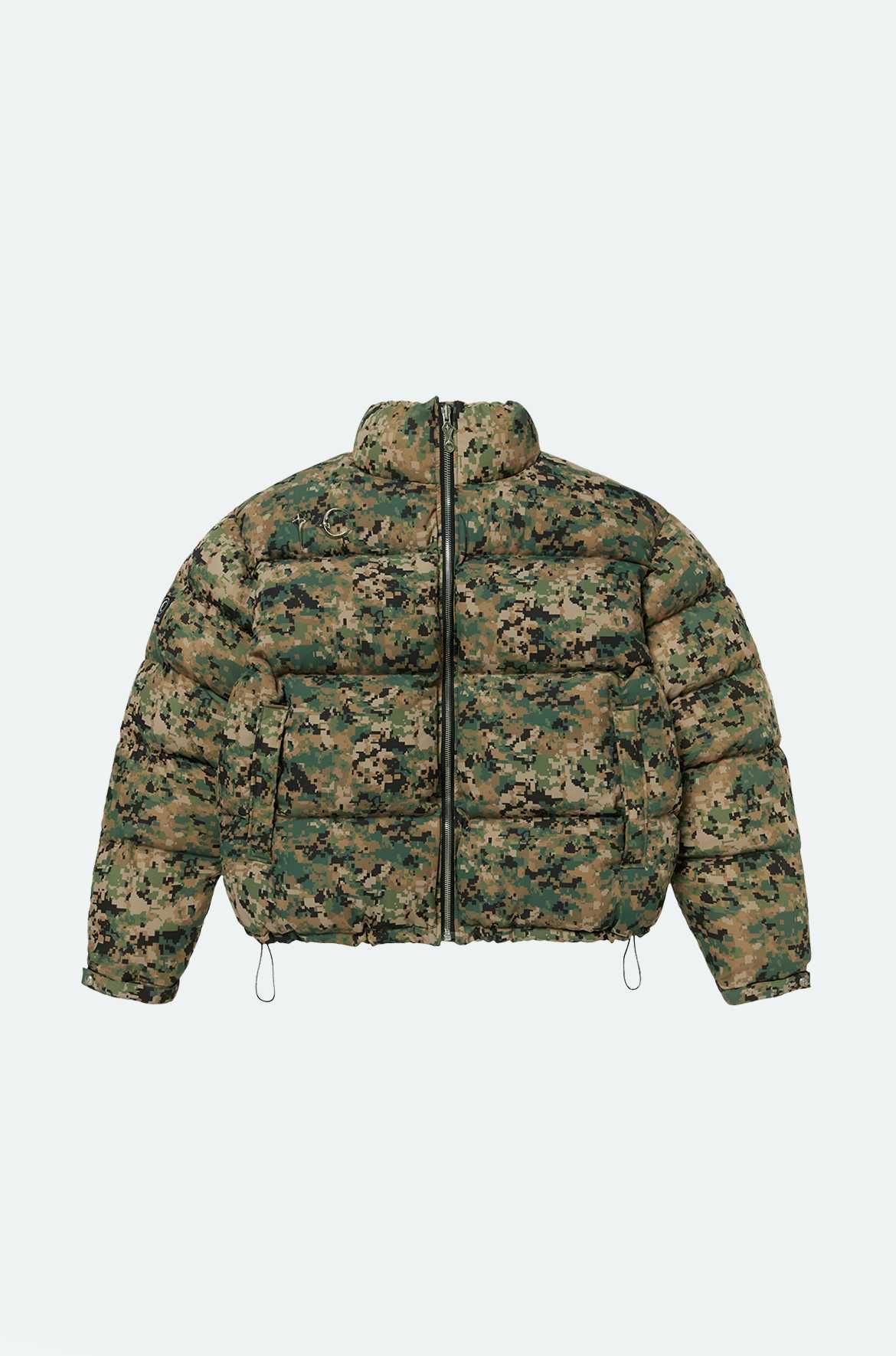 THUG CLUB Bio Soldier Super Heavy Puffer Jacket "GREEN" | SNKRDUNK