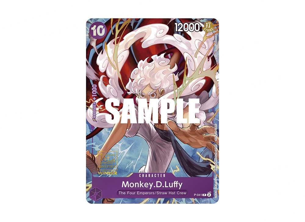 Monkey.D.Luffy (Silver Foil + Gold Stamp) P [P-041] [EN](Promotional ...