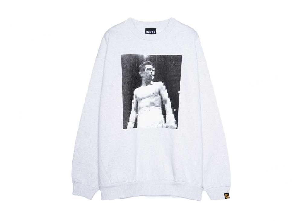 RAZOR BOXING CLUB 15OZ CREW NECK SWEAT COLLAGE BY KOSUKE KAWAMURA "H ...