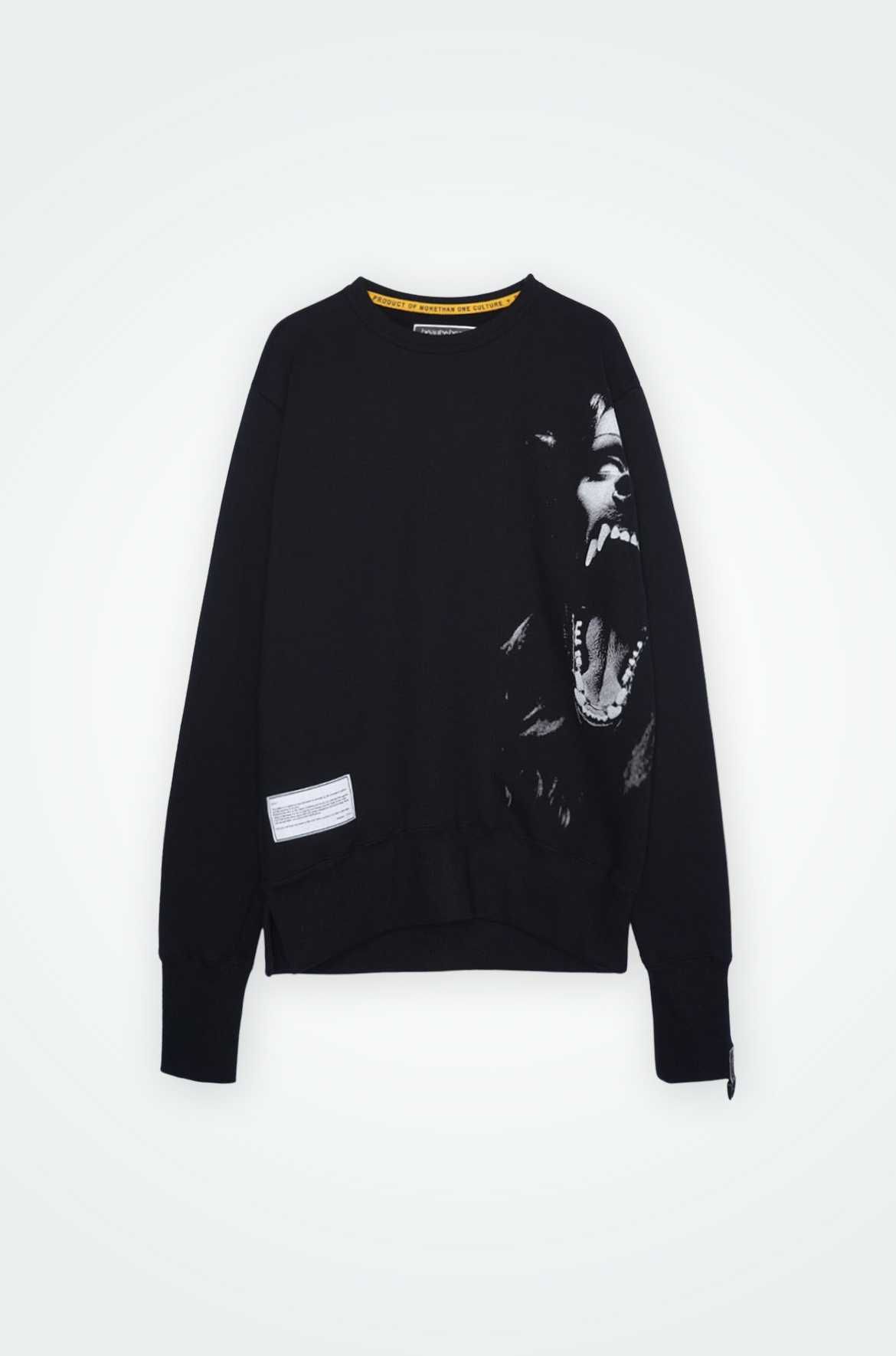 beauty:beast CREWNECK SWEAT SHIRT(werewolf ) "BLACK" | SNKRDUNK