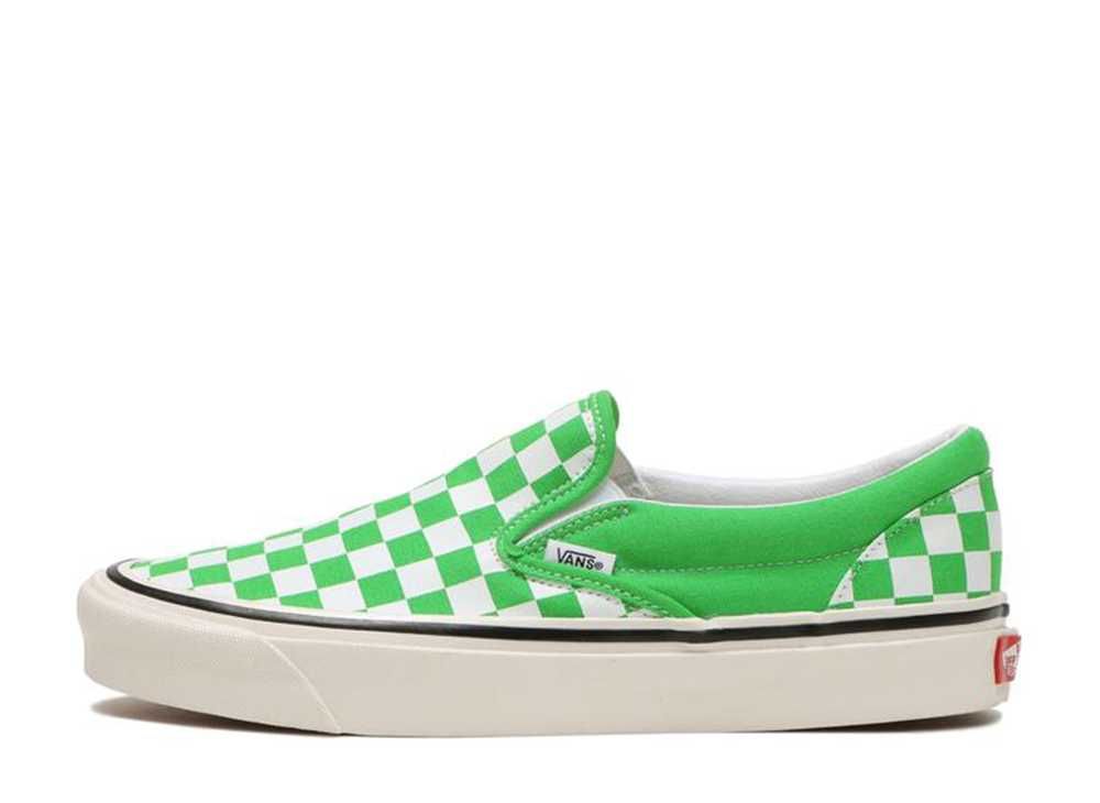 Vans Classic Slip-on 98 DX "Check Green" VN0A7Q581OZ | SNKRDUNK