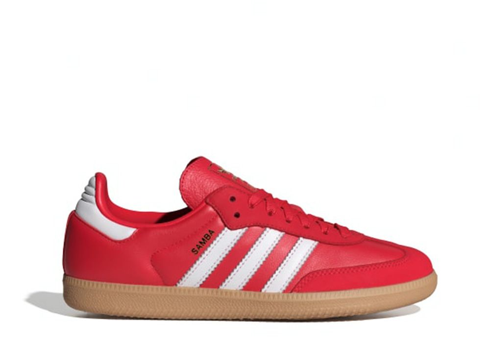adidas Samba OG "Better Scarlet/Cloud White/Gold Metallic" IE6524 ...