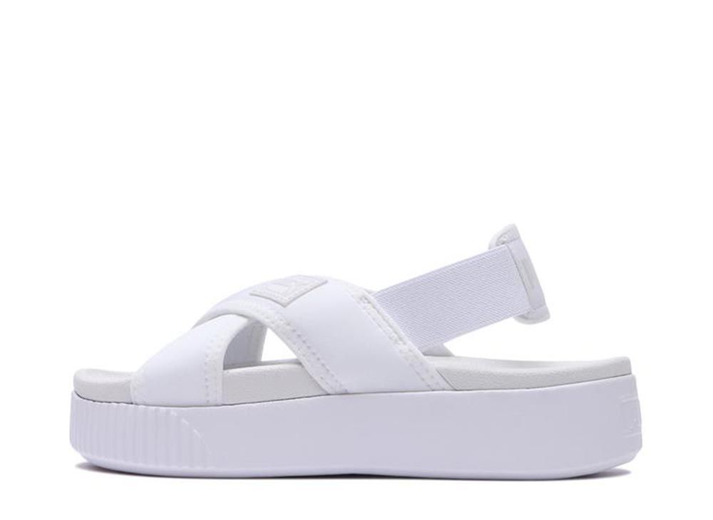 Puma Women's Platform Sandal "White/Nimbus Cloud" 384257-02 | SNKRDUNK