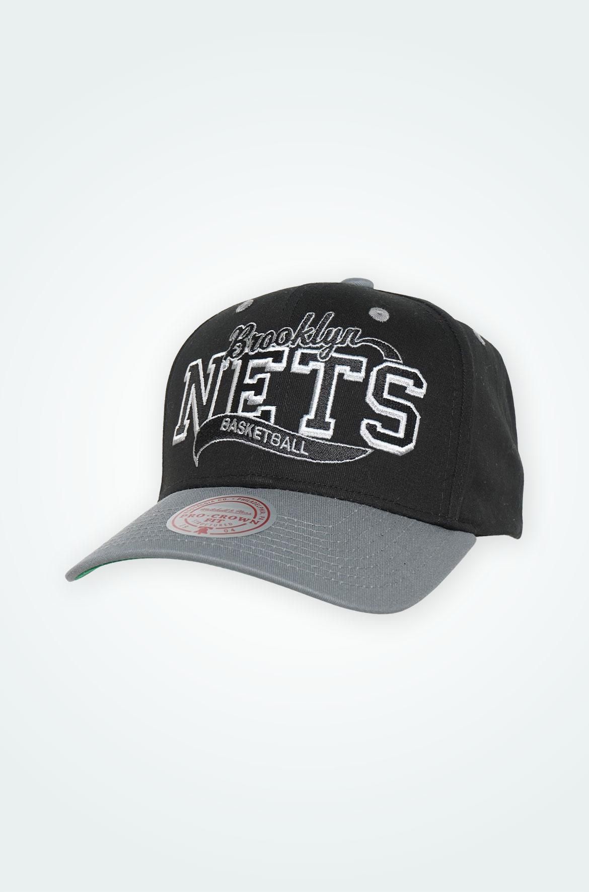 Mitchell&Ness NBA BLOCK SWEEP PRO SNAPBACK NETS "BLACK" | SNKRDUNK