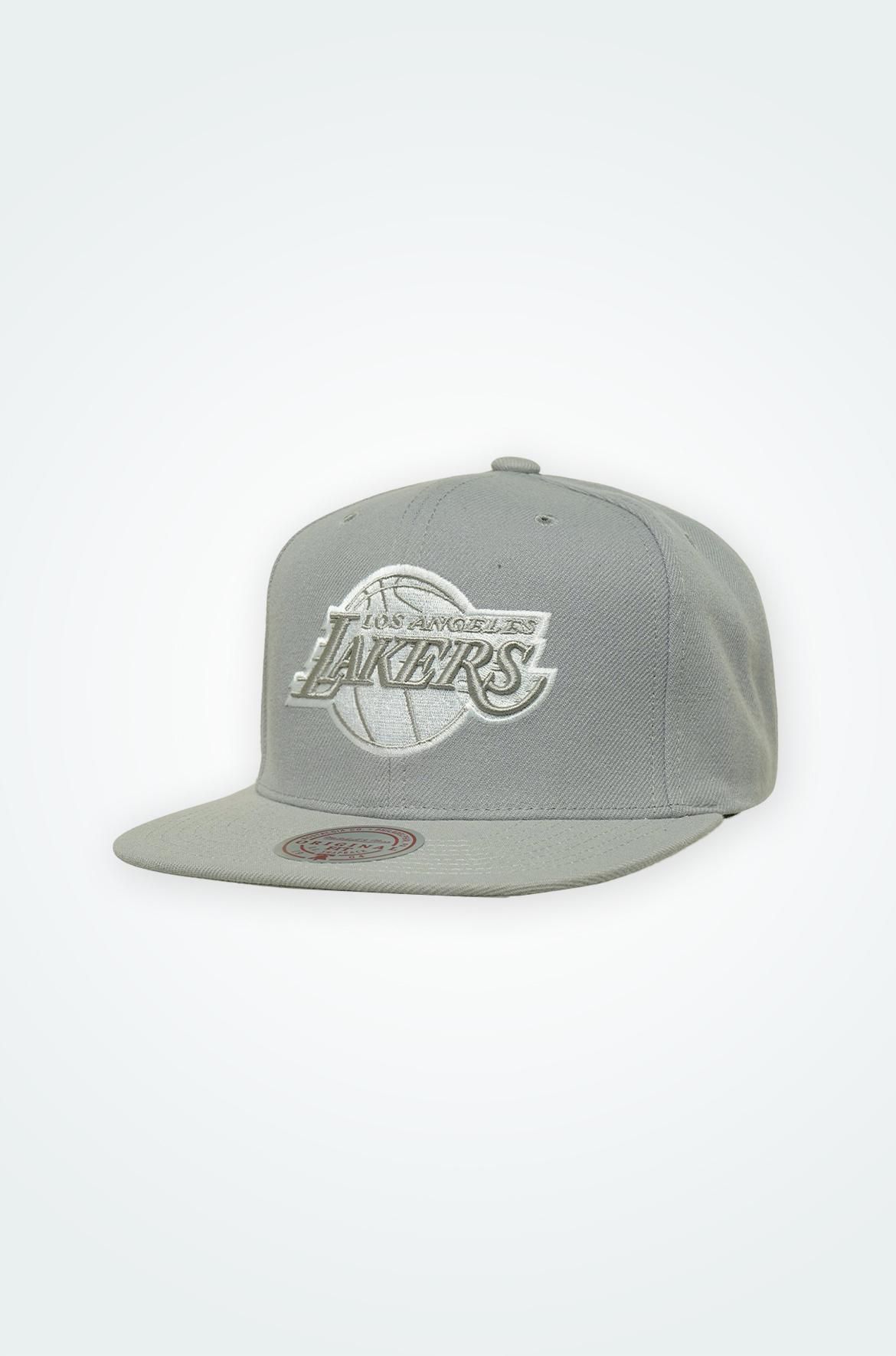 Mitchell&Ness NBA EVERGREEN GREY WHITE SNAPBACK LAKERS "GREY" | SNKRDUNK