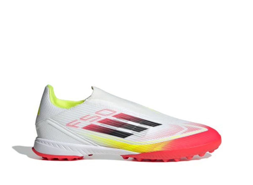 adidas F50 League Laceless Turf "Cloud White/Core Black/Solar Yellow ...