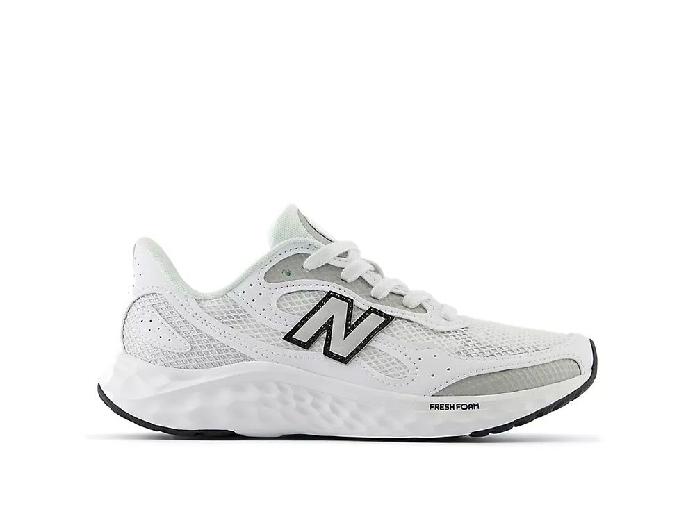 New Balance Women's Fresh Foam Arishi V4 "NB White/Silver Metallic ...