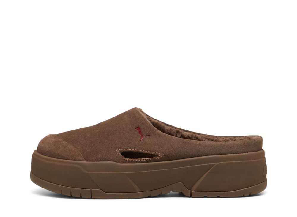 Puma Women's CA Mule Frost Explorer "Totally Taupe/Intense Red" 398451 ...