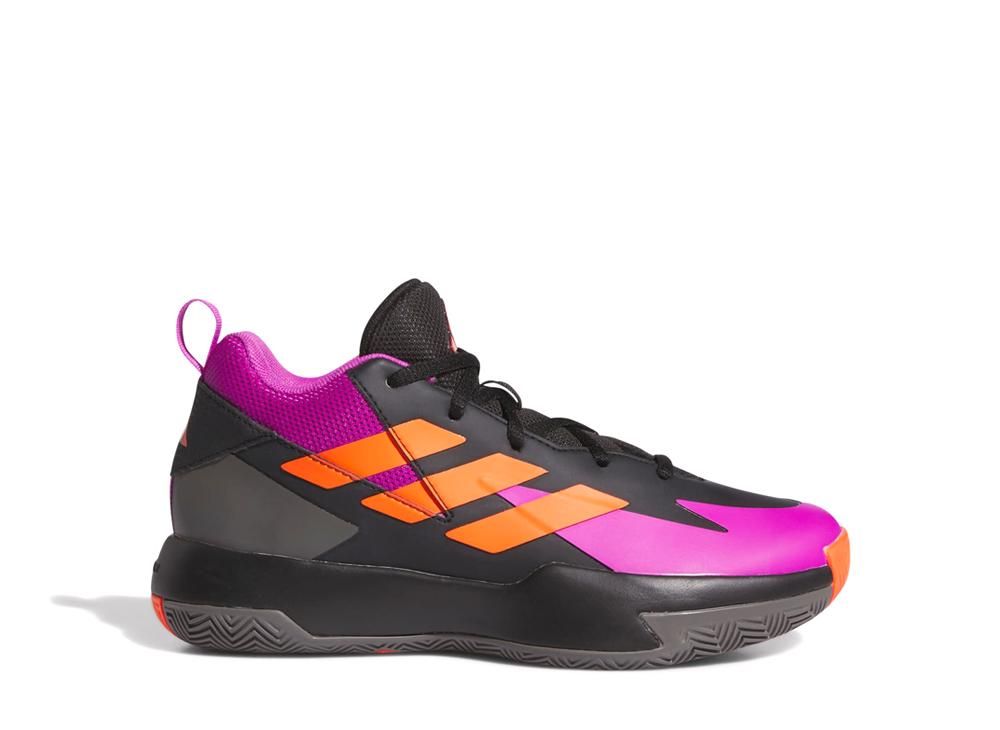adidas GS Cross Em Up Select Mid "Core Black/Purple Burst/Impact Orange ...