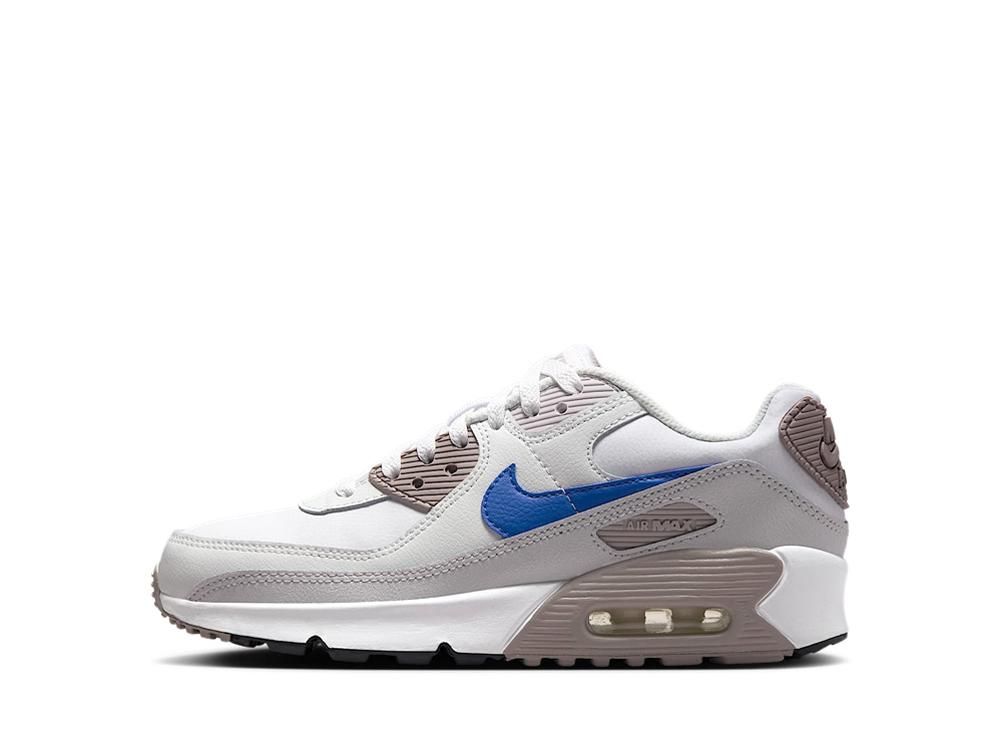 Nike GS Air Max 90 "White/College Grey/Summit White/Racer Blue" HF6358 ...