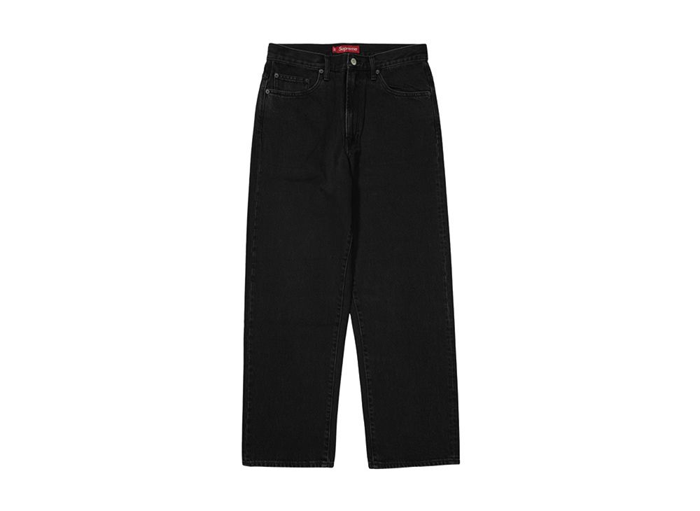 Supreme Rigid Baggy Selvedge Jean "Rigid Black" (25SS) | SNKRDUNK