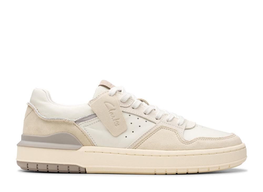 Clarks Courtlite 2 Lo "Off White Suede" 26181290 | SNKRDUNK