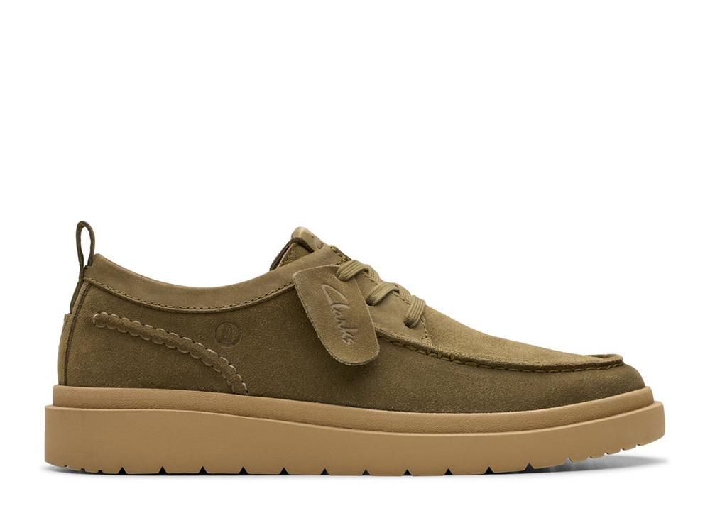 Clarks Polden Moc "Olive Suede" 26180869 | SNKRDUNK
