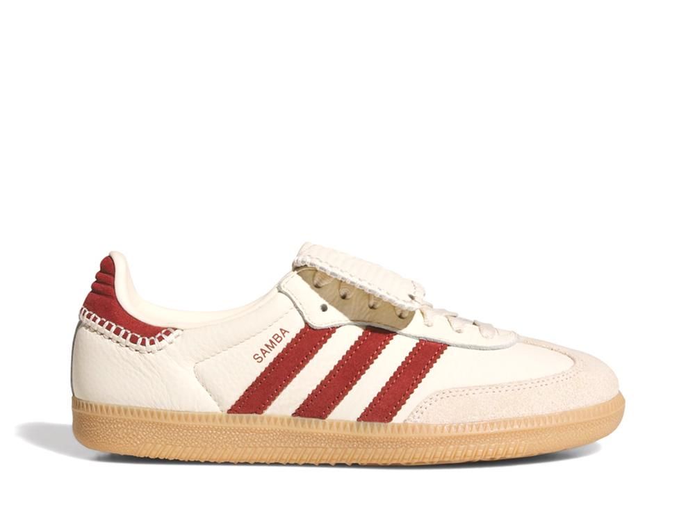adidas Originals Women's Samba LT "Wonder White/Preloved Ruby/Bold Gold ...