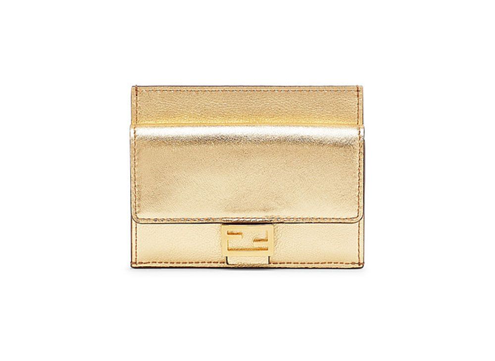 FENDI Card Case Leather "Gold" | SNKRDUNK