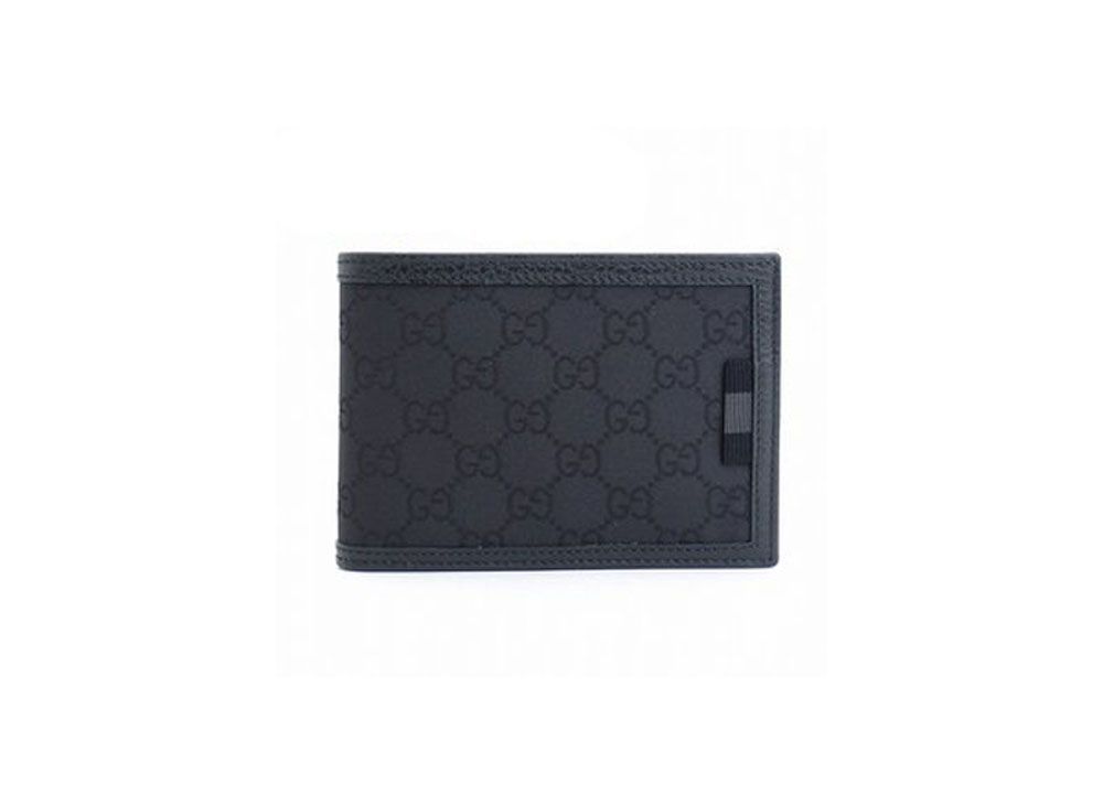 GUCCI Bi-Fold Bill Compartment GG Nylon "Black" | SNKRDUNK