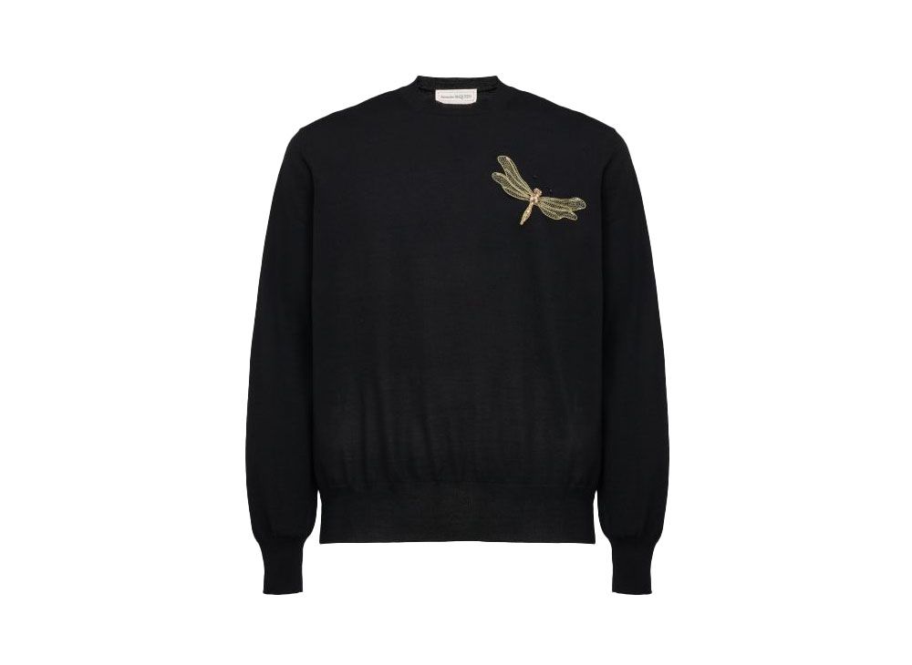 Alexander McQUEEN Dragonfly Applique Jumper "Black" | SNKRDUNK