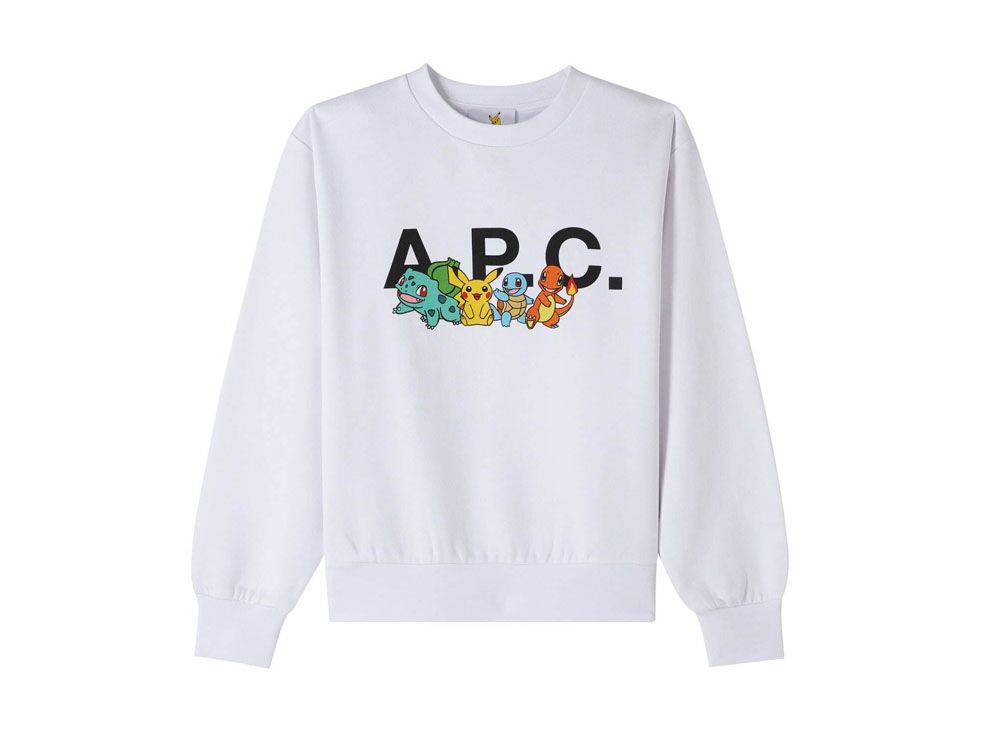 A.P.C. x Pokemon Crew Sweatshirt H "White" | SNKRDUNK
