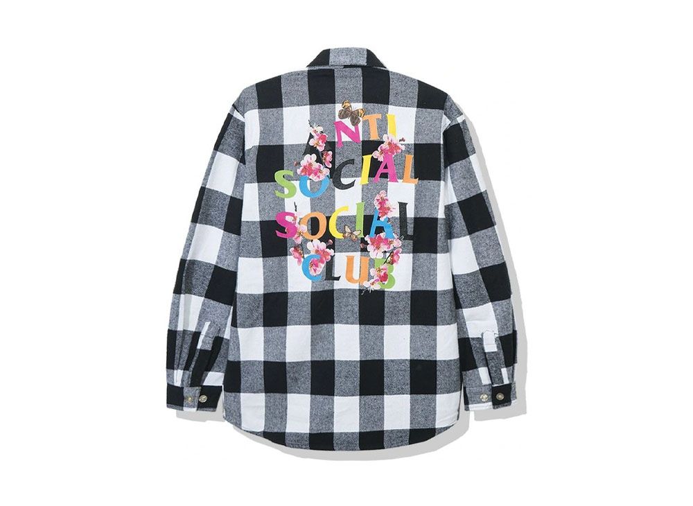ANTI SOCIAL SOCIAL CLUB Frantic Flannel "White" (SS20) | SNKRDUNK