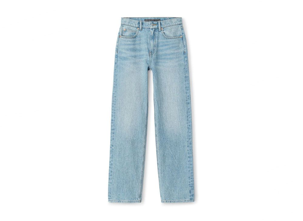 Alexander Wang Denim Ez Mid-Rise Straight Leg Jeans "Light Indigo"の新品 ...