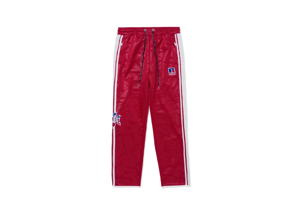 A BATHING APE x RUSSELL Track Pants "Red" | SNKRDUNK