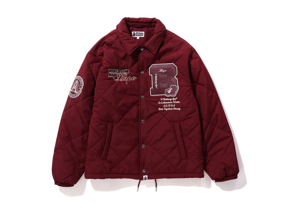 A BATHING APE Bape Patch Coach Jacket "Red"の新品/中古フリマ(通販)｜スニダン