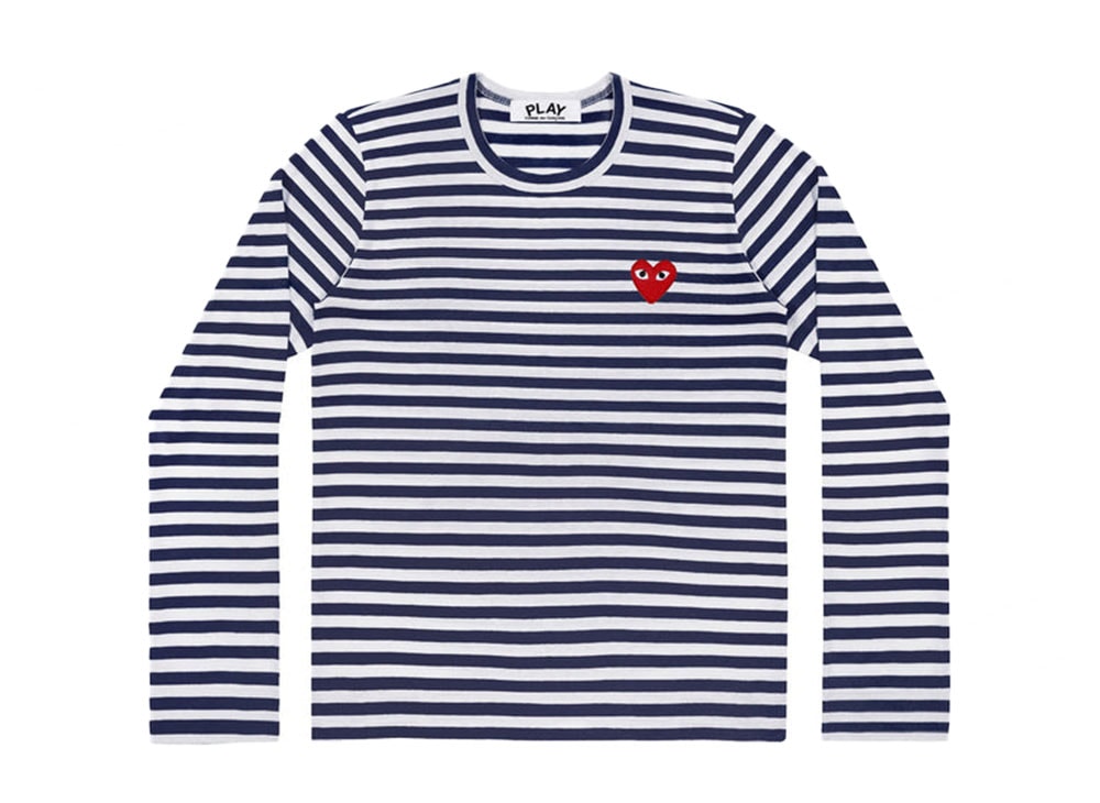 COMME des GARCONS PLAY CDG AX-T010-051 "Navy/White" | SNKRDUNK