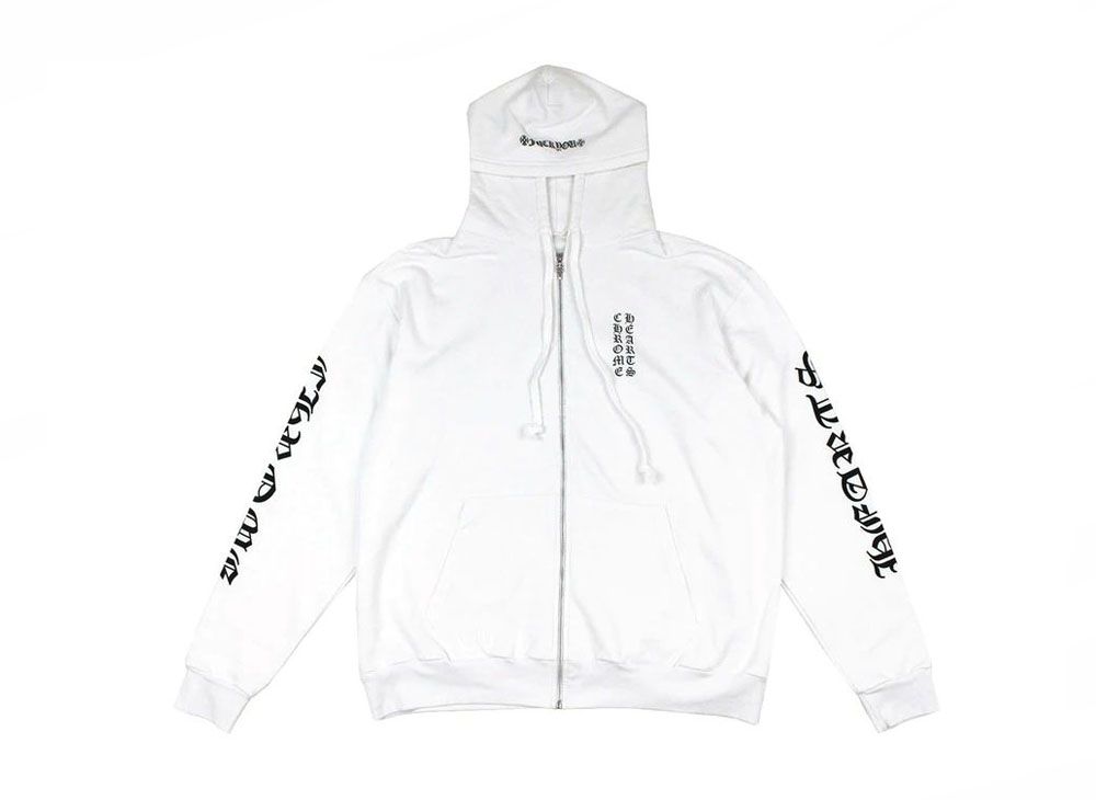 クロム ハーツ バーティカル ロゴ FU フード ジップ アップ フーディー "ホワイト"の新品/中古フリマ(通販)｜スニダン