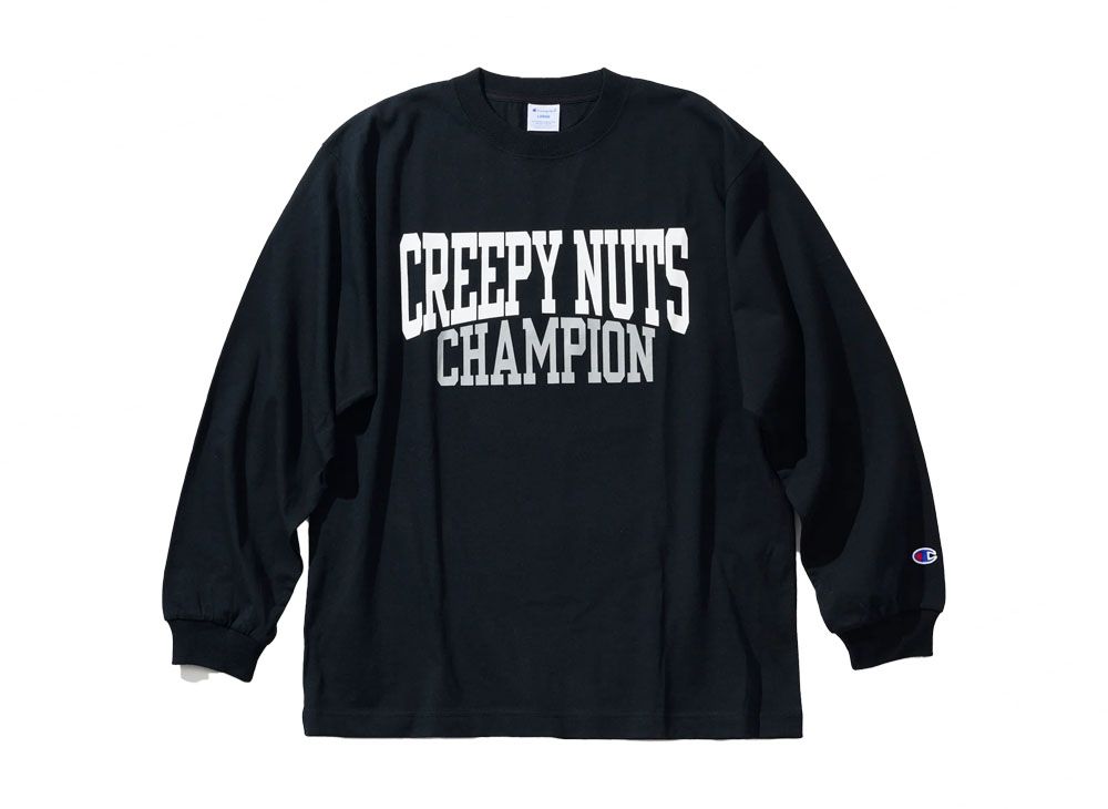 Champion x Creepy Nuts Long Sleeve T-Shirt "Black"の新品/中古フリマ(通販)｜スニダン