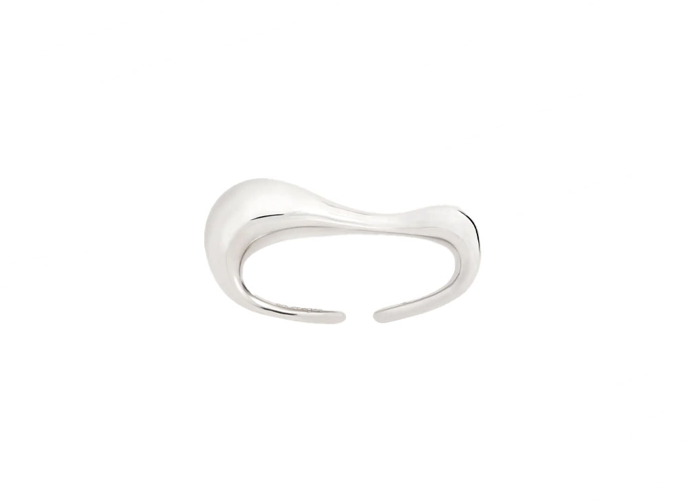 Courreges 3-Finger Liquid Metal Ring "Silver" | SNKRDUNK