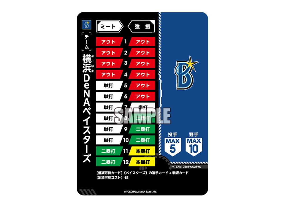 YOKOHAMA DeNA BAYSTARS C [TEAM-DB01](Central League Start Deck ...