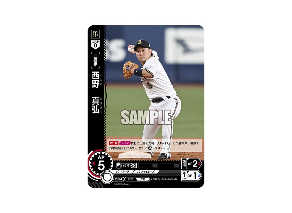 Masahiro Nishino R [PBP04-B04](Pacific League Booster Pack "2024 Vol.4") | SNKRDUNK