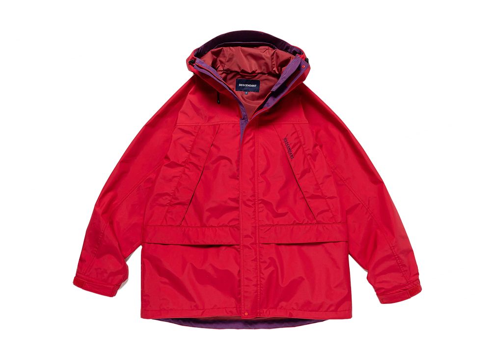 DESCENDANT Montagne Nylon Jacket 3Layer "Red" | SNKRDUNK
