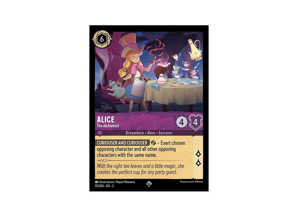 Alice - Tea Alchemist SR :Foil [35/204 EN-3]("Into the Inklands ...