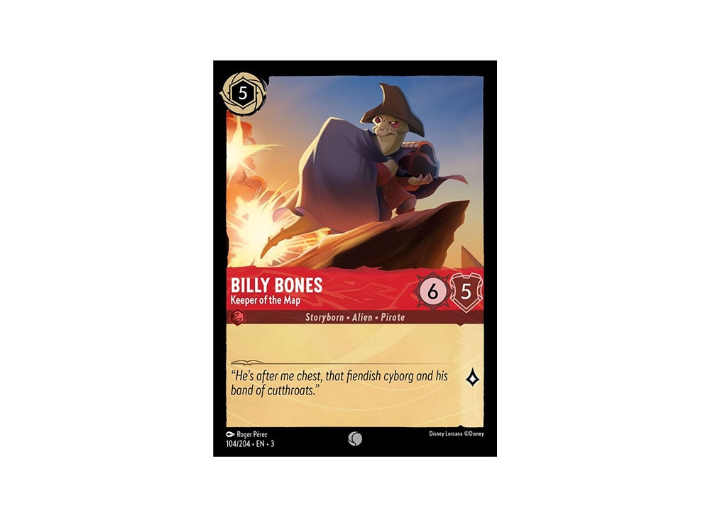 Billy Bones - Keeper of the Map C [104/204 EN-3](Into the Inklands ...