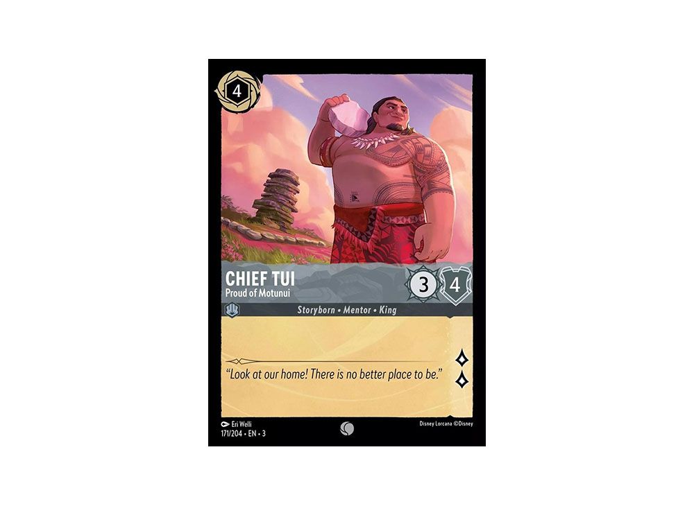 Chief Tui - Proud of Motunui C :Foil [171/204 EN-3]("Into the Inklands ...