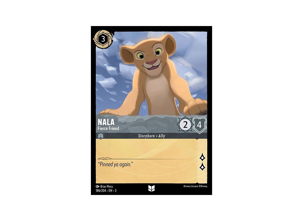 Nala - Fierce Friend UC :Foil [186/204 EN-3]("Into the Inklands ...