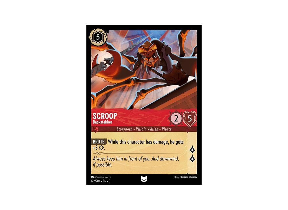 Scroop - Backstabber UC [122/204 EN-3](Into the Inklands) [English Ver ...
