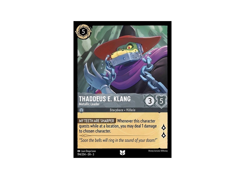 Thaddeus E. Klang - Metallic Leader UC [194/204 EN-3](Into the Inklands) [English Ver.] | SNKRDUNK