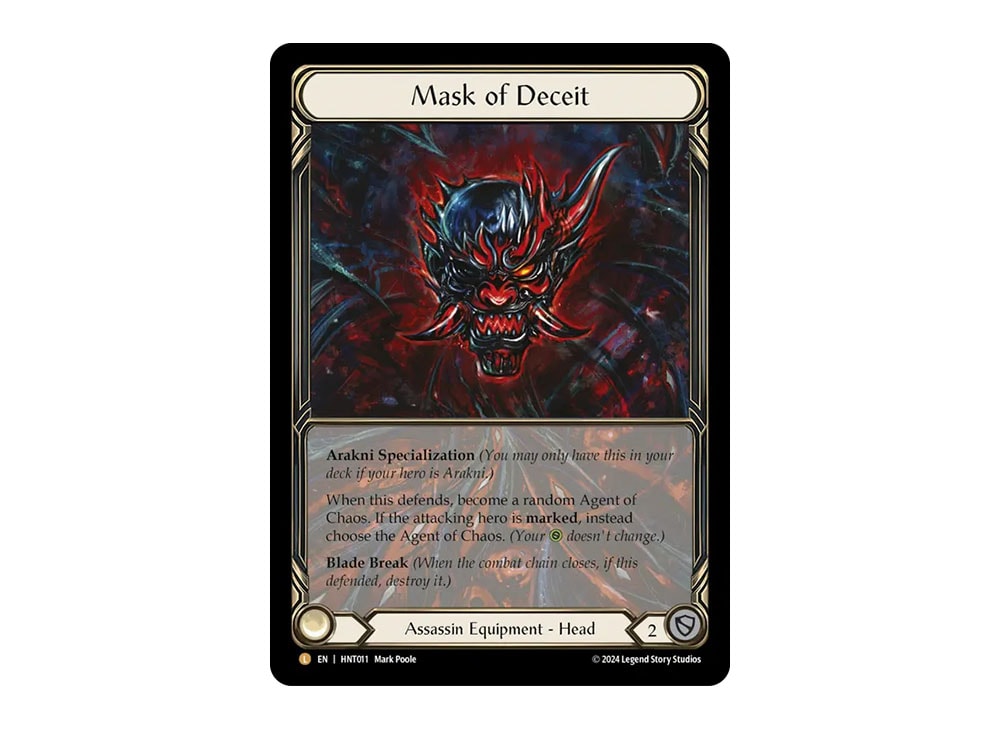 Mask of Deceit L :CFoil [HNT011] [EN] (Booster Pack "The Hunted ...