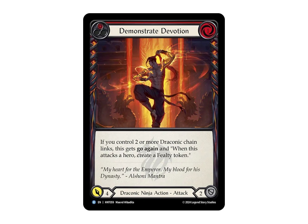 Demonstrate Devotion R [HNT059] [EN] (Booster Pack "The Hunted") | SNKRDUNK