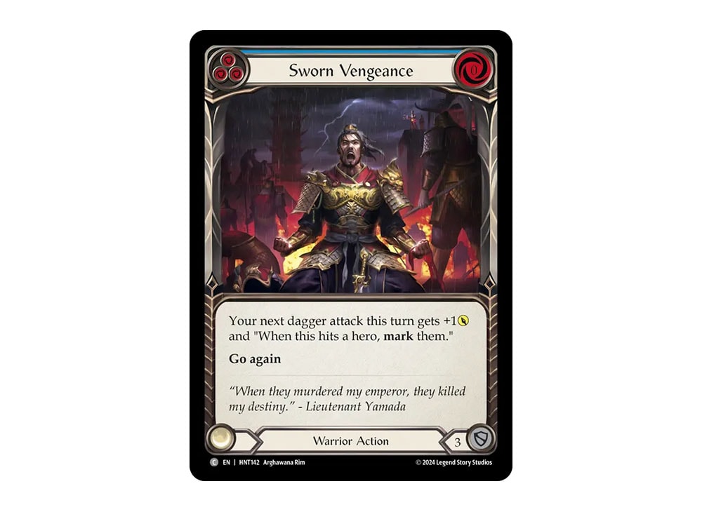 Sworn Vengeance C :RFoil [HNT142] [EN] (Booster Pack "The Hunted ...