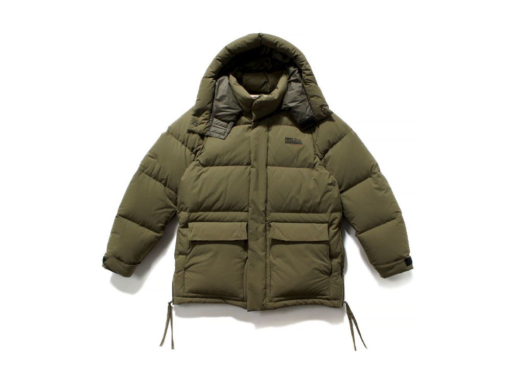 FIRST DOWN TEIJIN STRETCH DOWN RETRO JACKET "Olive"の新品/中古フリマ(通販)｜スニダン