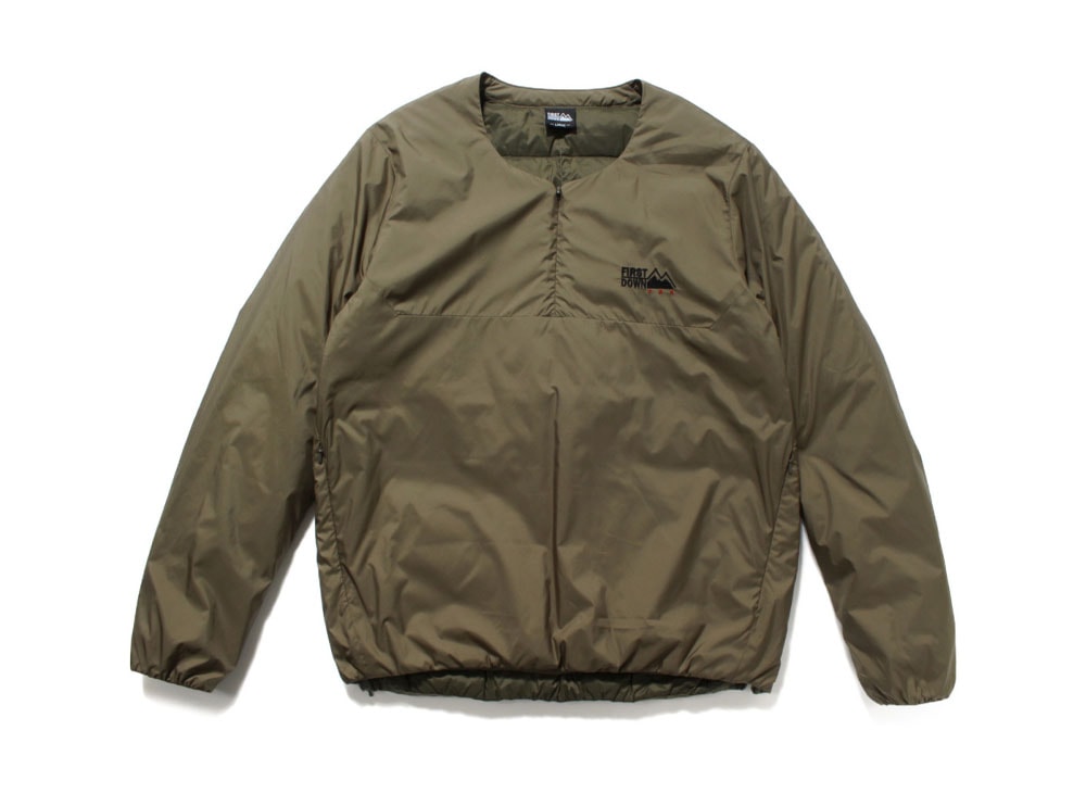 FIRST DOWN INNER DOWN PULLOVER "Olive" | SNKRDUNK