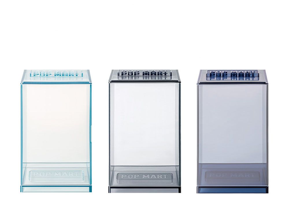 POP MART POP Single Acrylic Display Box 3 Pieces OCEAN BLUE | SNKRDUNK